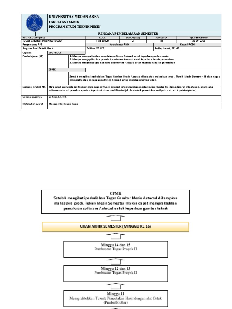 RPS Gambar - Tugas-Gambar-Mesin-Autocad | PDF