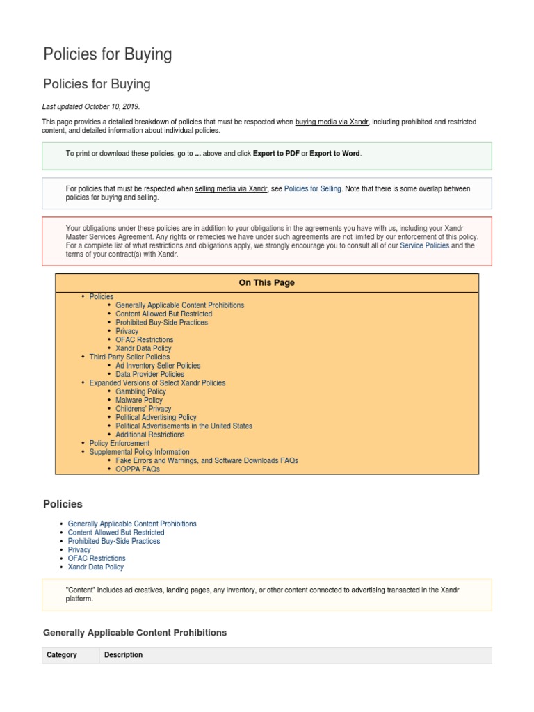 Pontiac Intelligence Policy | PDF | Gambling | Advertising