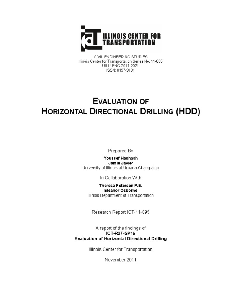Evaluation of Horizontal Directional Drilling PDF | PDF | Pipe (Fluid ...