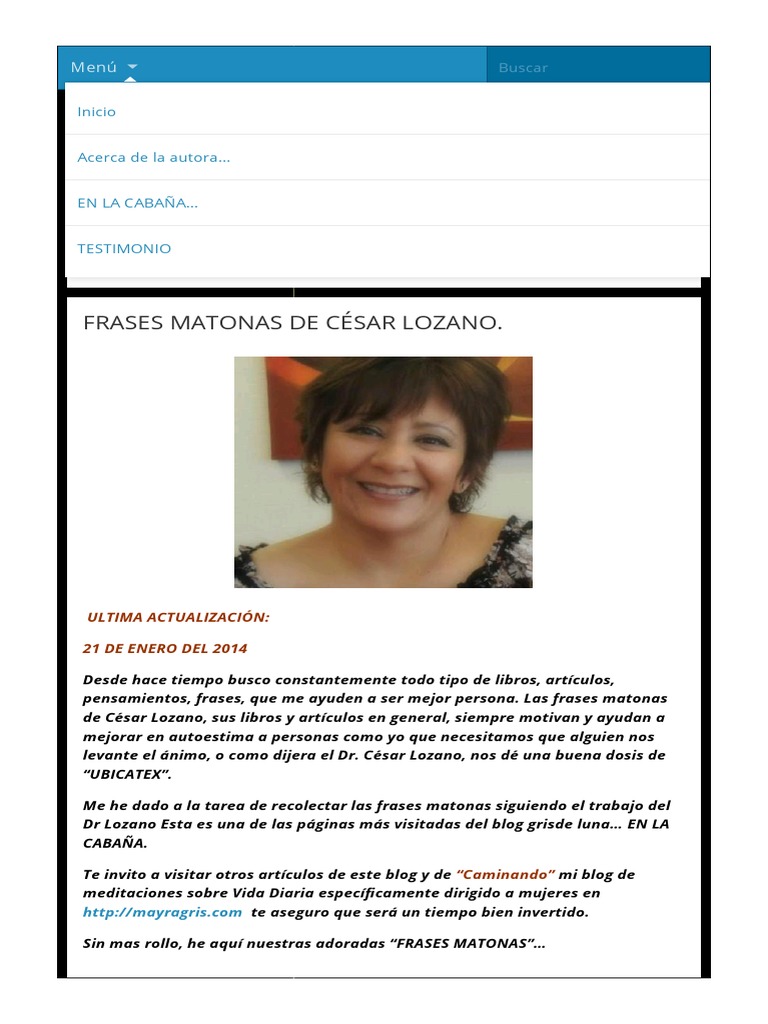 Frases Matonas de César Lozano | PDF | Blog | Sufrimiento