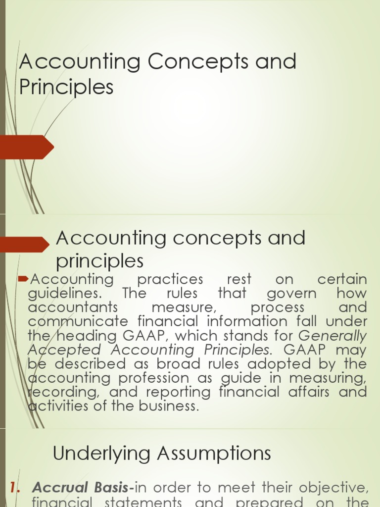 Accounting Concepts and Principles GRADE11 FUNDA1 | PDF | Expense ...