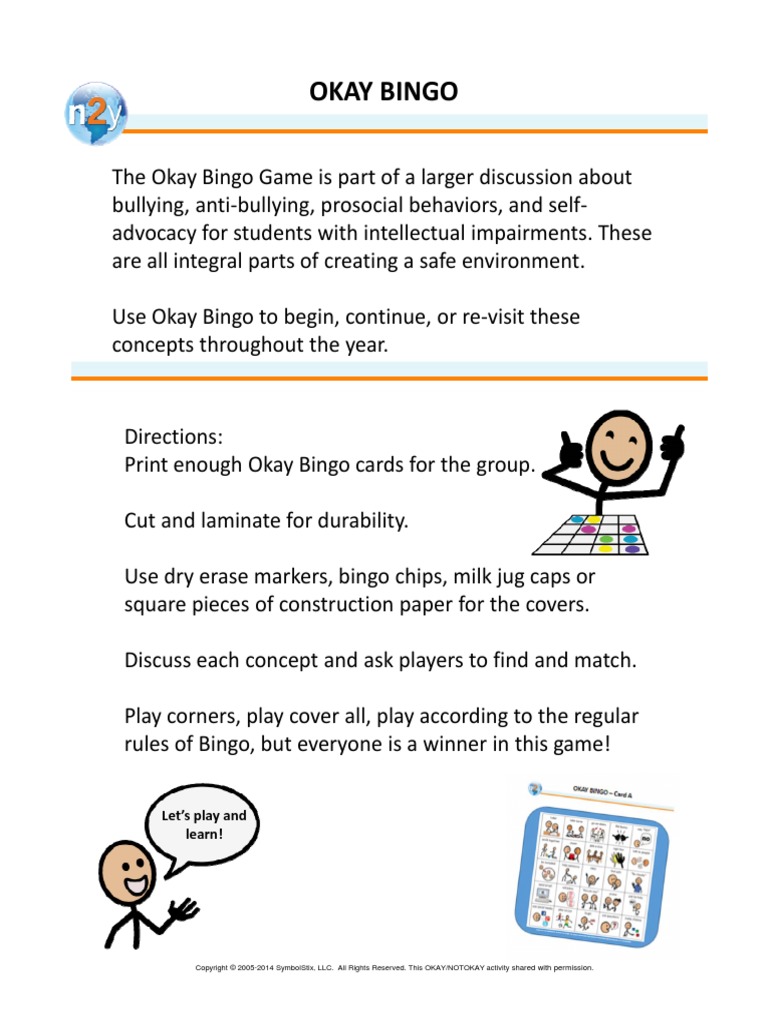 Anti Bullying Bingo | PDF | Copyright