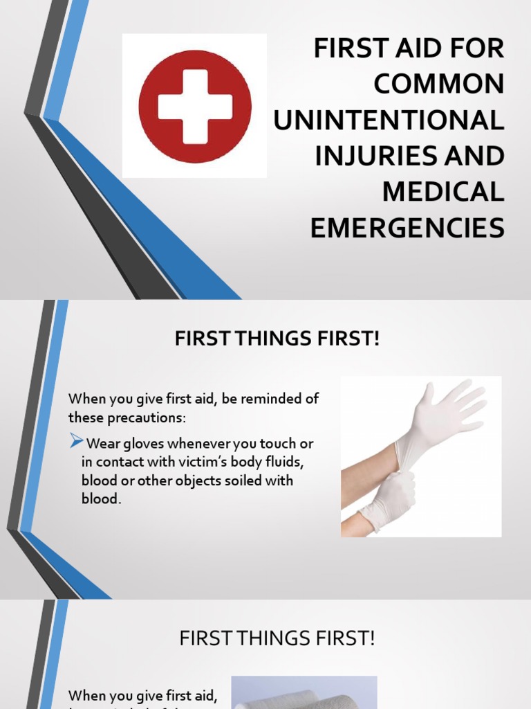 First Aid for Common Injuries | PDF | Burn | Skin