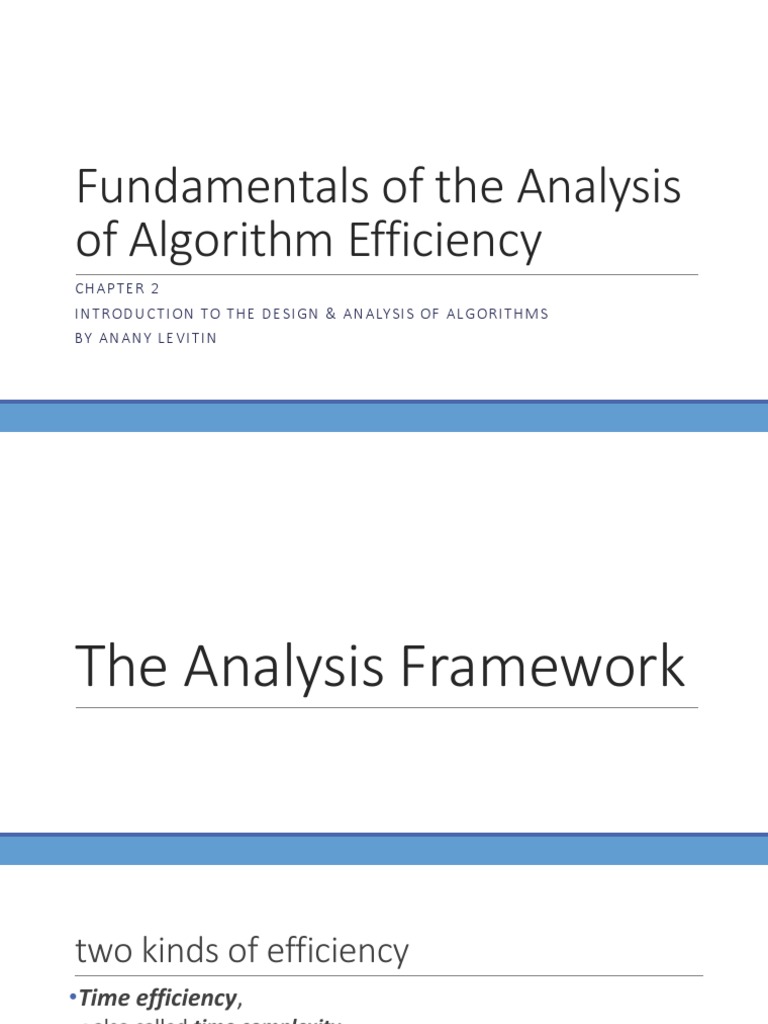 02 Fundamentals of The Analysis of Algorithm Efficiency | Download Free PDF | Time Complexity ...