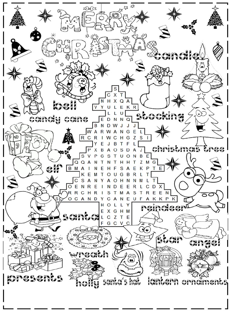 Navidad Sopa de Letras en Ingles | PDF