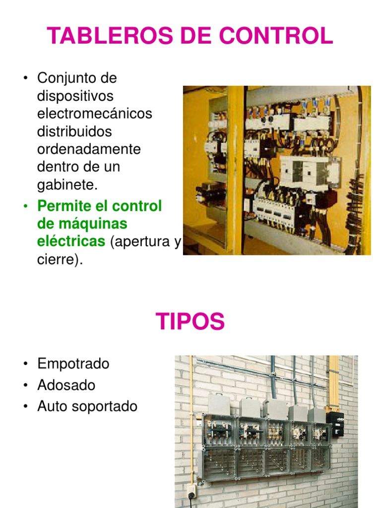 Clase No 03 Tablero de Control | PDF | Relé | Controlador lógico ...
