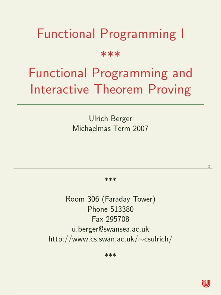 fp1 Print | PDF | Boolean Data Type | Functional Programming