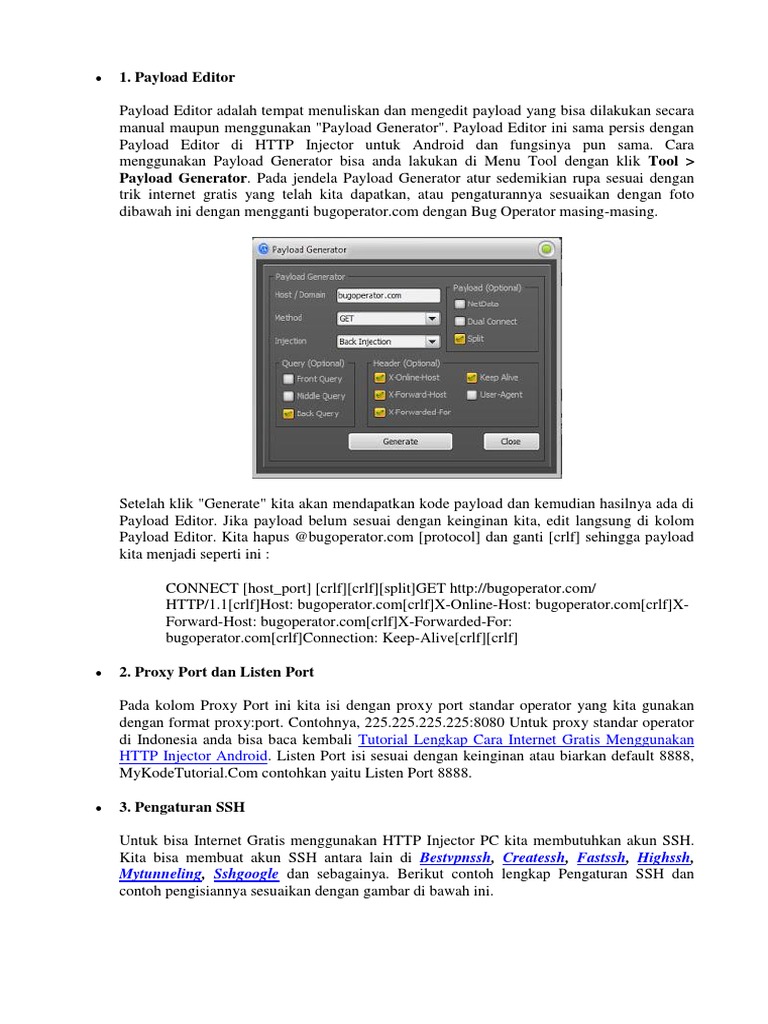 Panduan Lengkap HTTP Injector PC | PDF