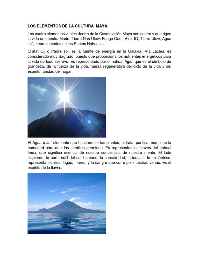 Los Elementos de La Cultura Maya | PDF
