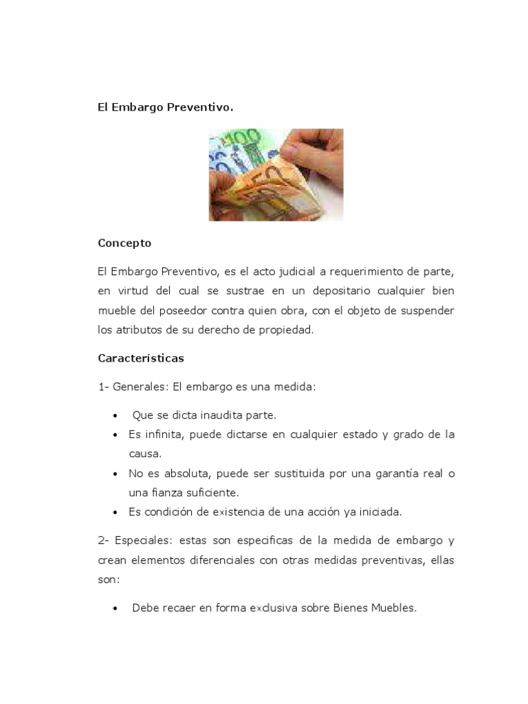 El Embargo Preventivo | PDF | Salario | Juez