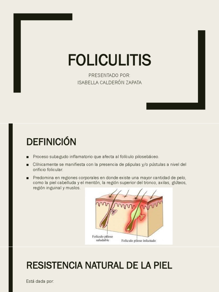 Foliculitis 1 | PDF | Pseudomonas | Piel