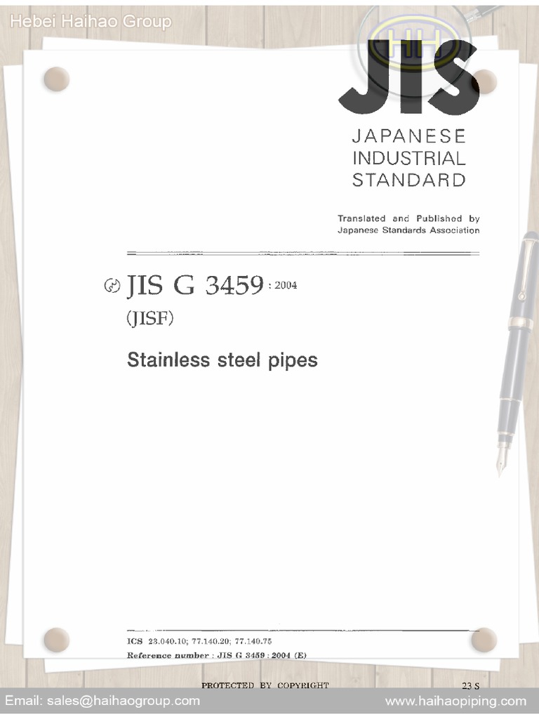 JIS G3459 Stainless Steel Pipes | PDF