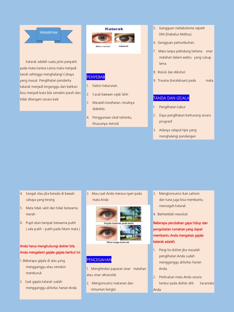 LEAFLET Katarak | PDF