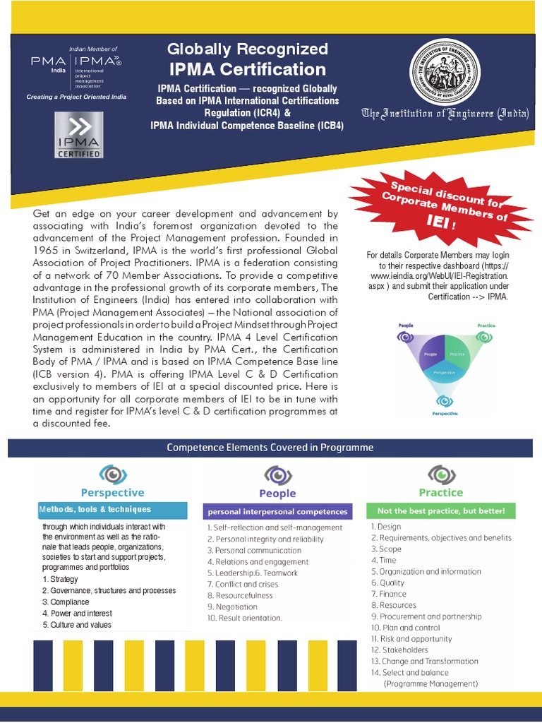 IEI IPMA Brochure | PDF | Competence (Human Resources) | Test (Assessment)