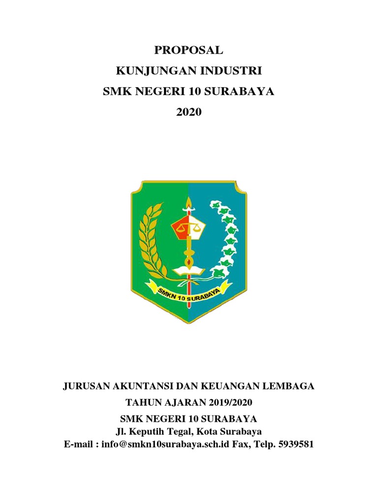 Contoh Proposal Kunjungan Industri SMK Negeri 10 Prodi Akuntansi Dan Keuangan Lembaga Ke Yakult ...
