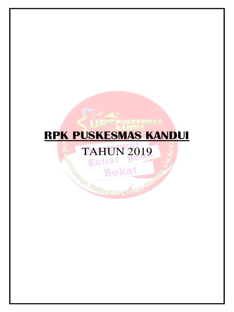 Sampul RPK Puskesmas Kandui | PDF