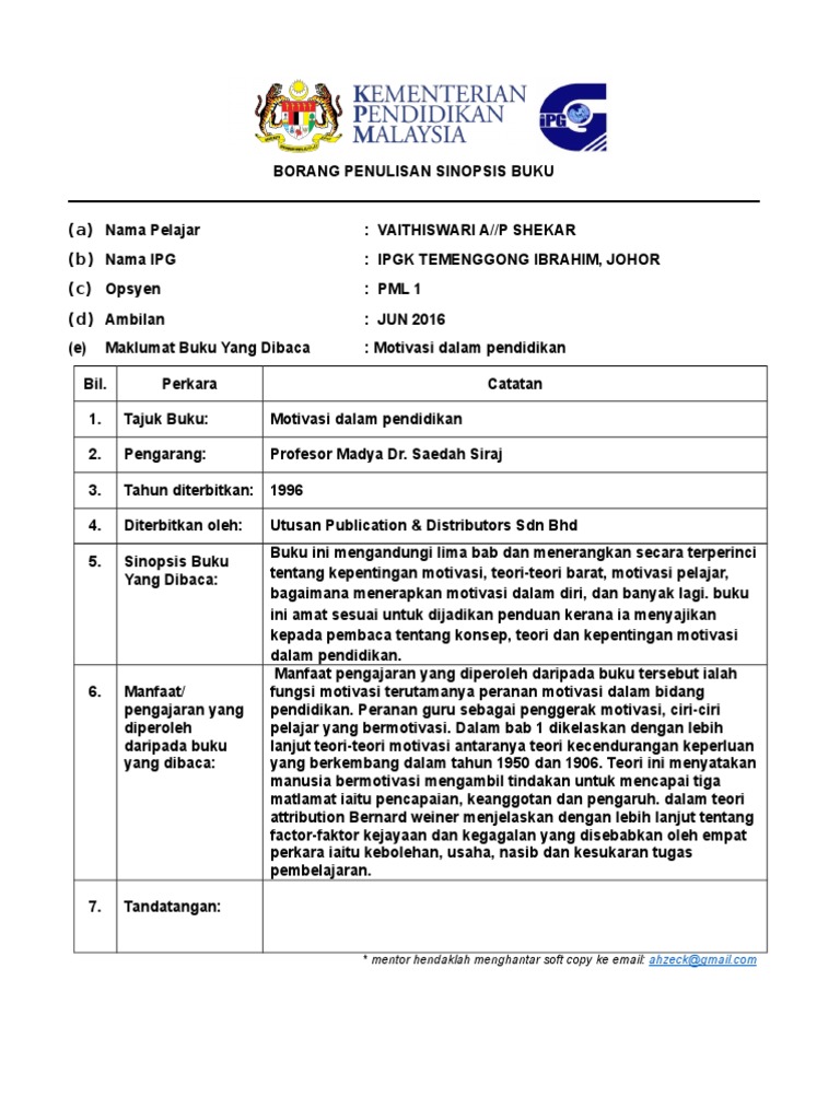 Sinopsis Buku 1 | PDF