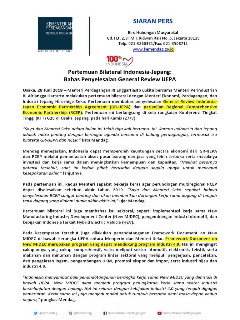 General Review IJEPA (Indonesia Japan Economic Partnership Agreement | PDF