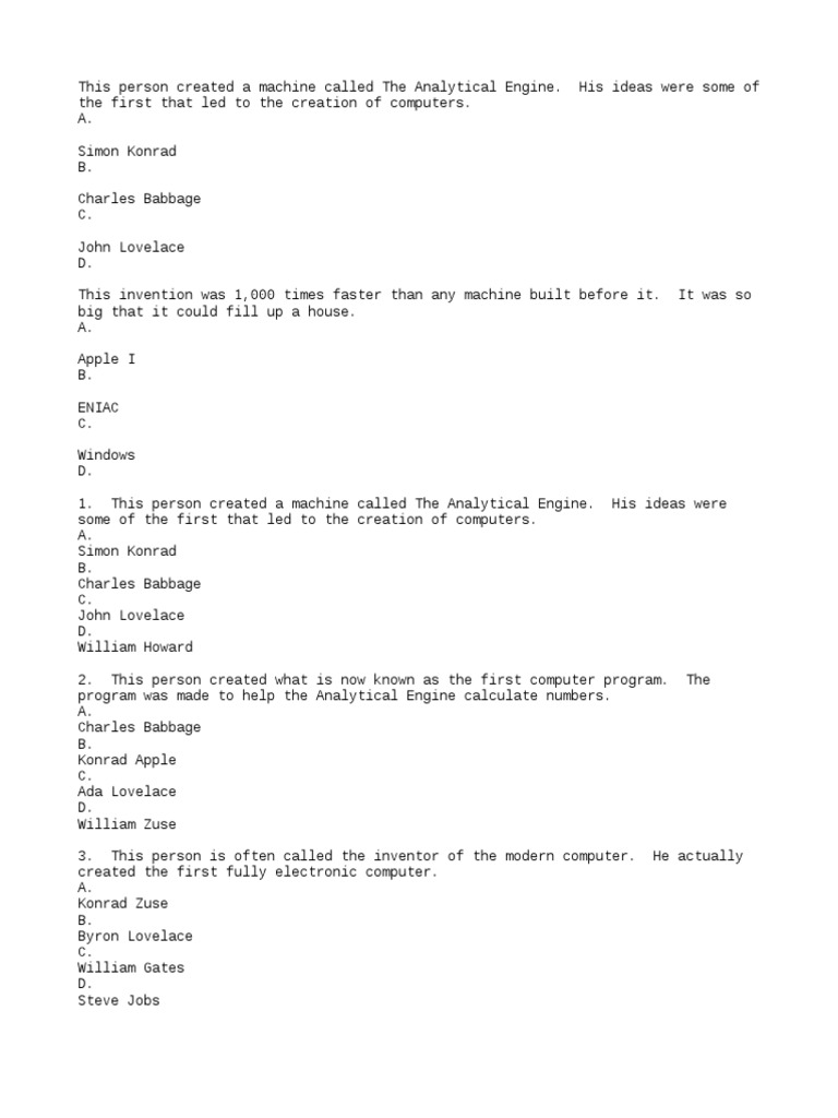 Exam Ict First Quarter | PDF | Random Access Memory | Microcomputers