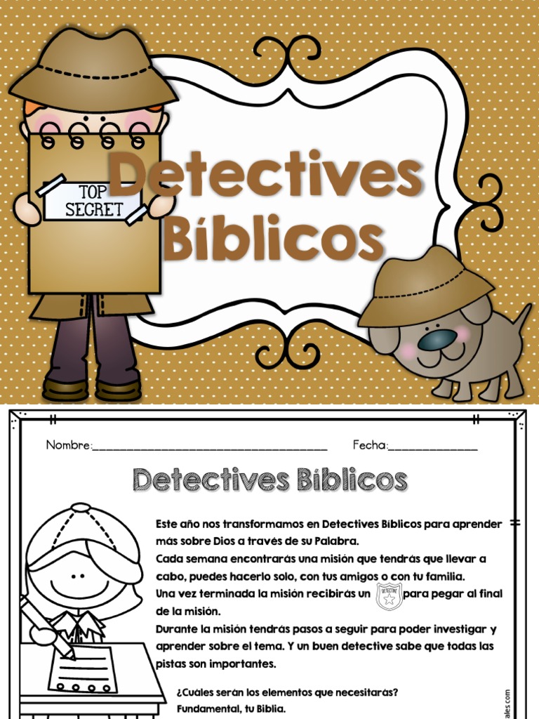 Misión de Detectives Bíblicos para Niños | PDF | Biblia | Ocio