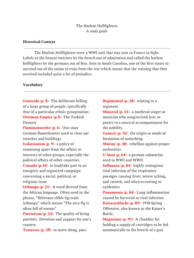 The Harlem Hellfighters | PDF | World War I | Military