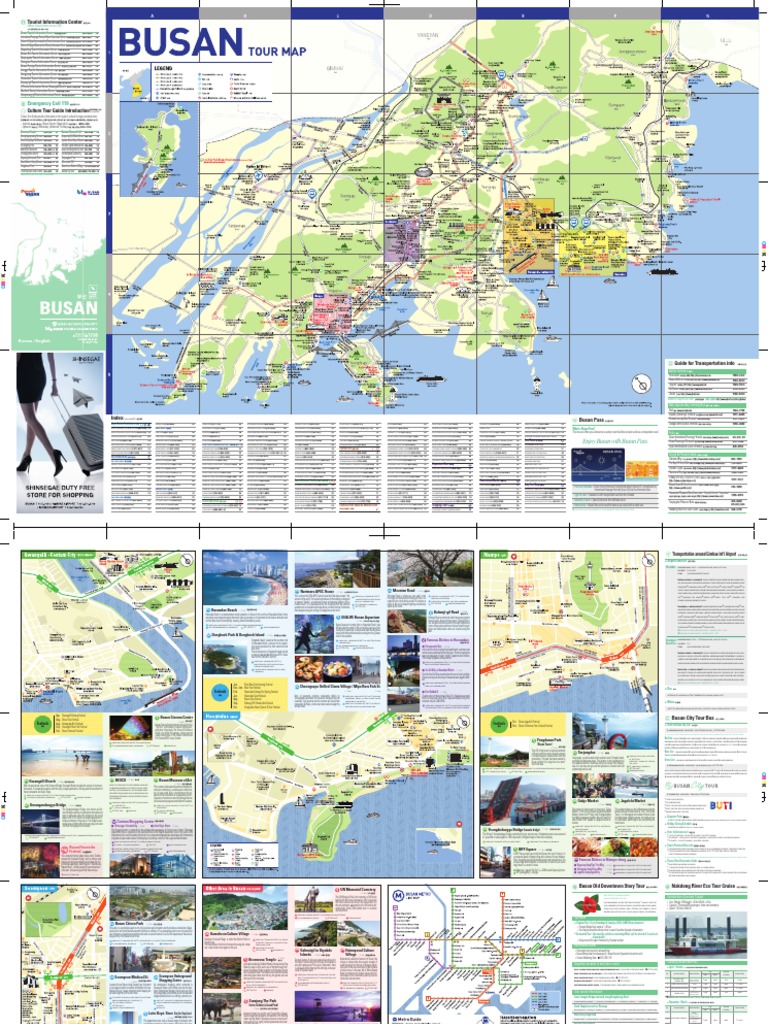Busan Korea Tour Map en 2016 | PDF | Tourism | Transport
