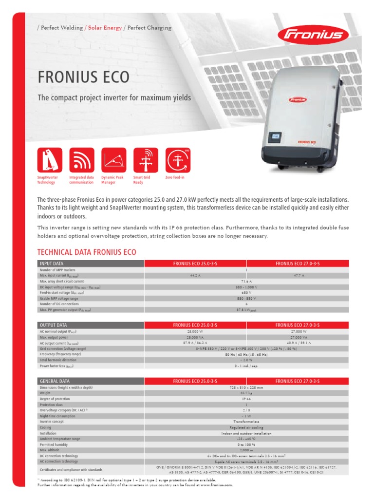 Fronius Solar Inverter Datasheet Outlet Seller | www.oceanproperty.co.th