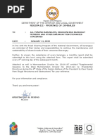 Annex A - Advisory - Barangay Road Clearing - Monthly Cumulative ...