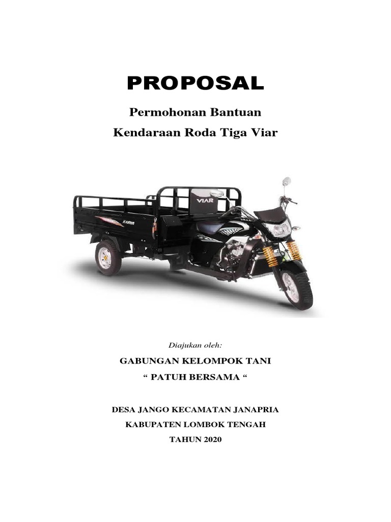 Proposal Roda Tiga Patuh Bersama | PDF