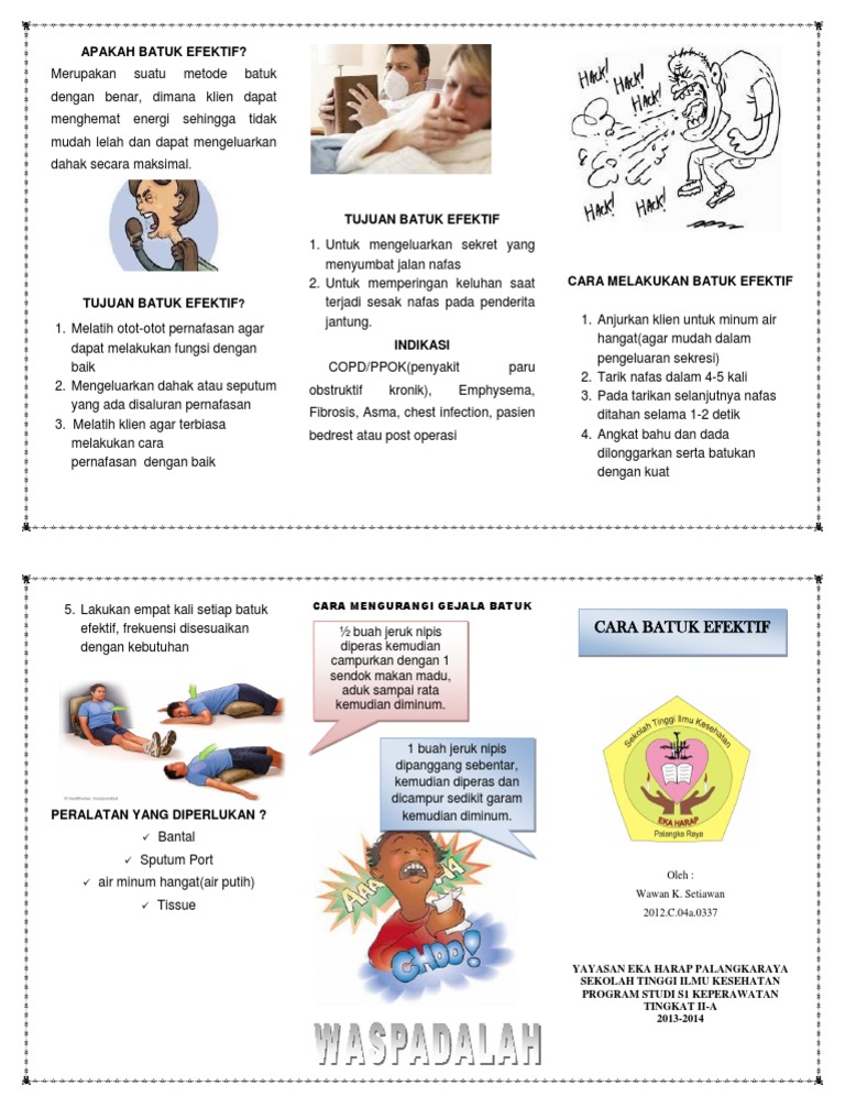 Leaflet Batuk Efektif | PDF