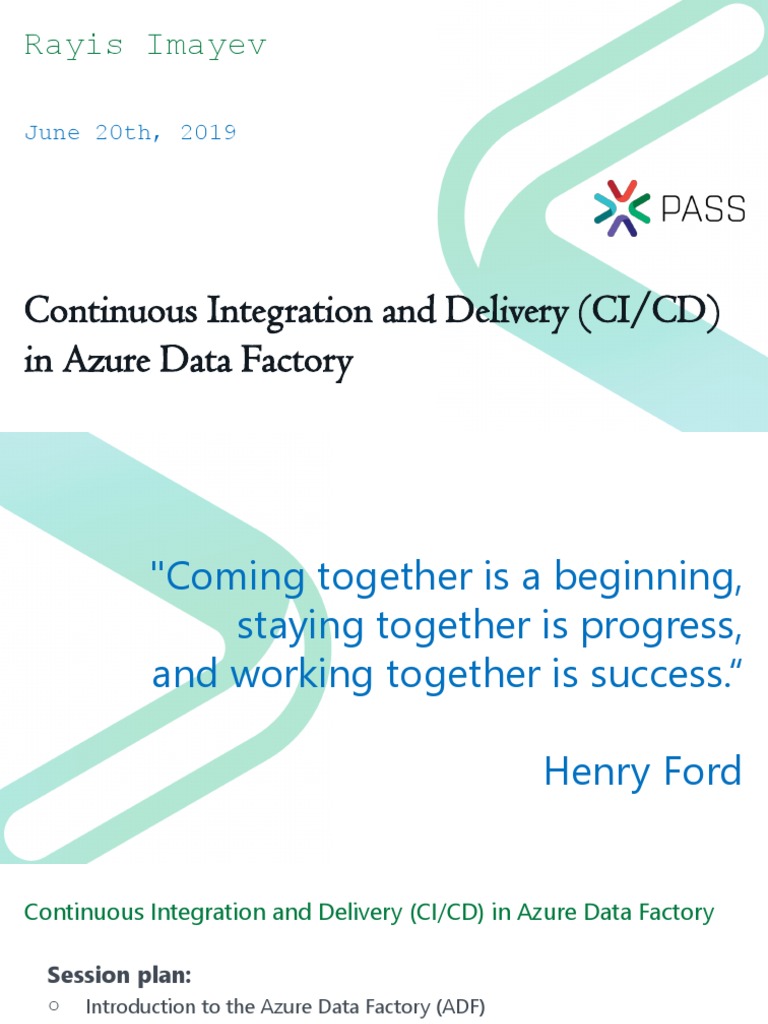 PASS ADF CICD With GitHub | PDF | Information Technology | Software