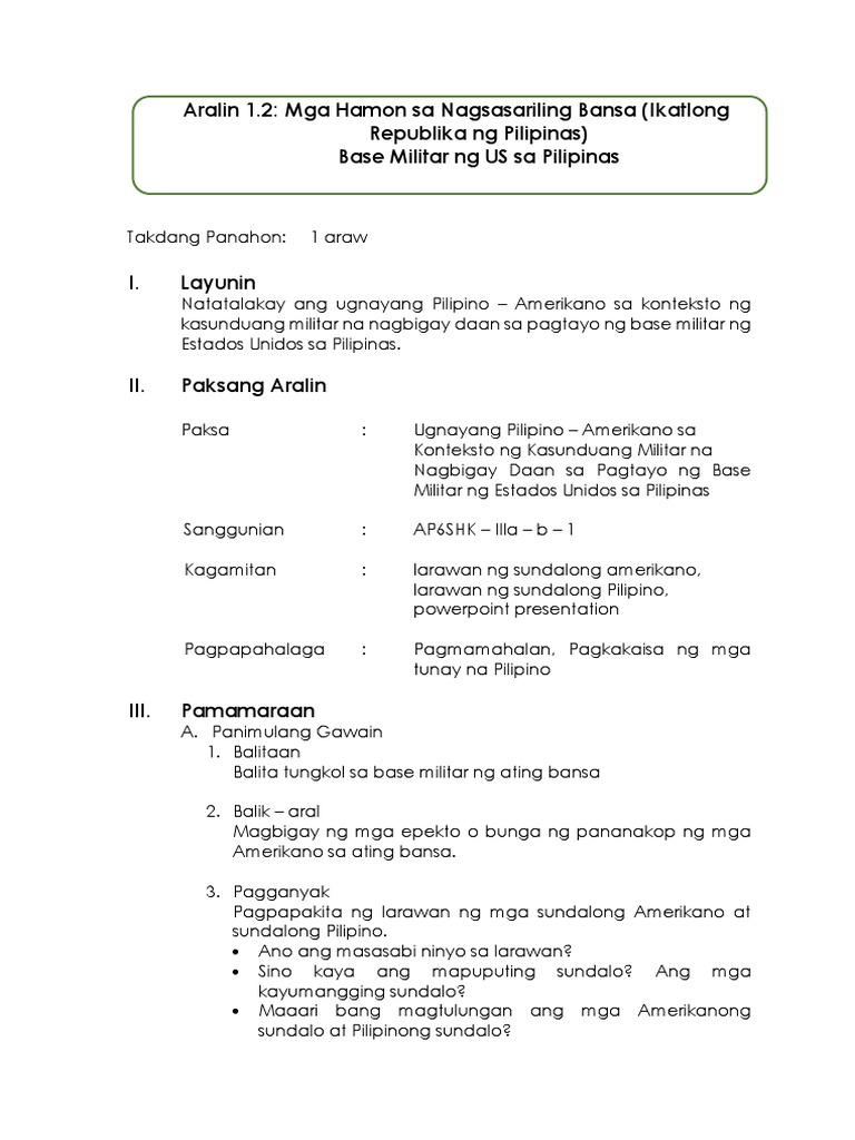 Ap6 Aralin 1.2 | PDF