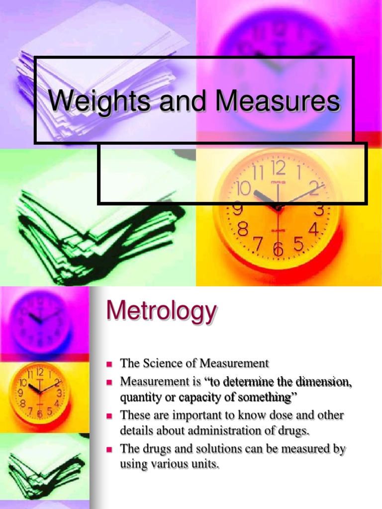 1.weights and Measures | PDF | Ounce | Pint