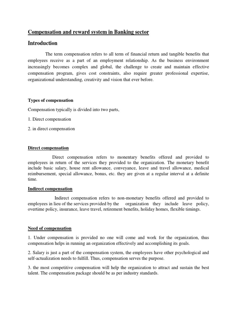 Compensation | PDF | Compensation And Benefits | Motivation