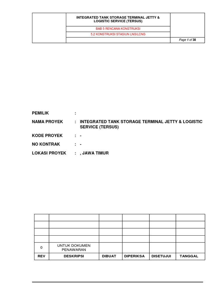Konstruksi Tanki Timbun - Bhs | PDF