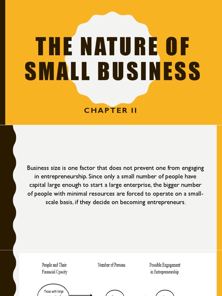 Understanding Small Business Nature | PDF | Small Business ...