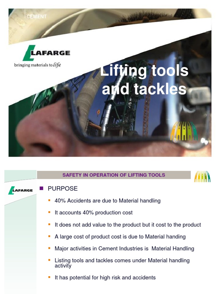 Safety Guidelines for Proper Operation and Maintenance of Lifting Tools ...