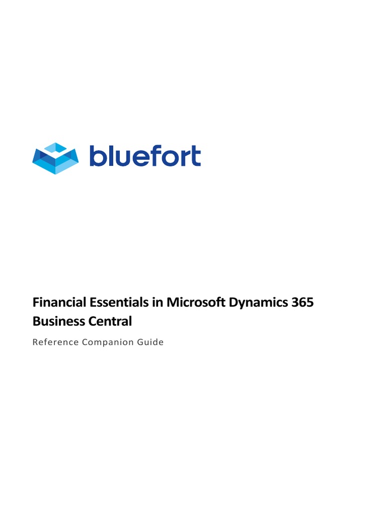 D365 BC - Finance Essentials PDF | PDF | Accounts Payable | Debits And ...