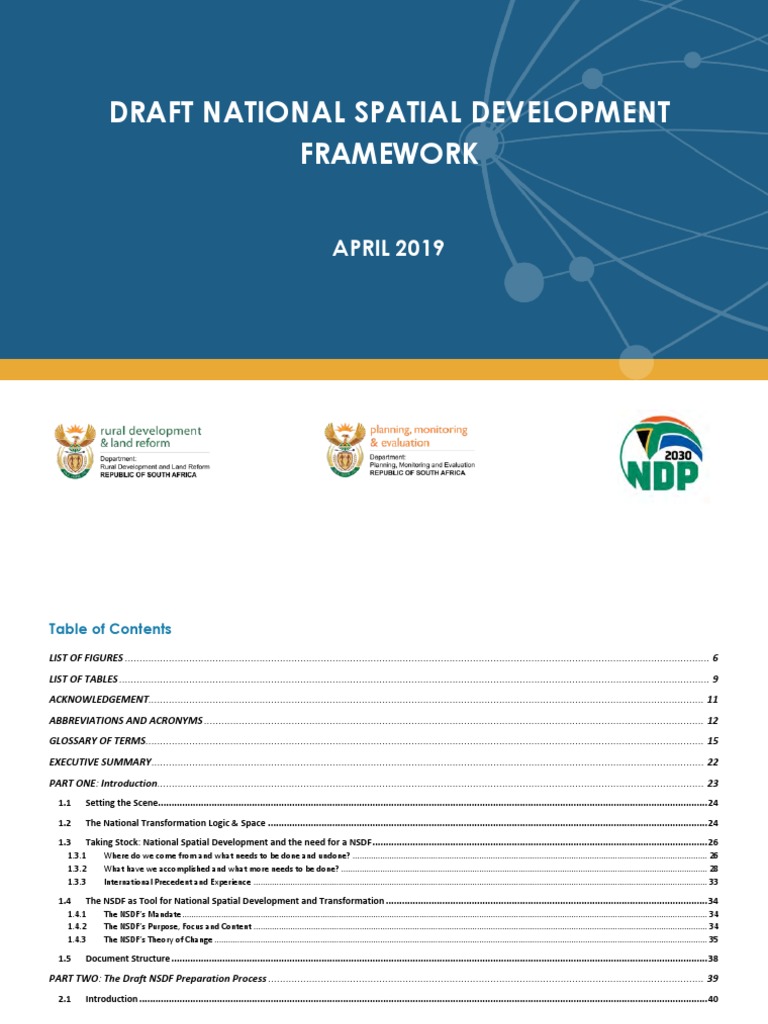 National Spacial Development Framework | PDF | Sustainability | Ecology