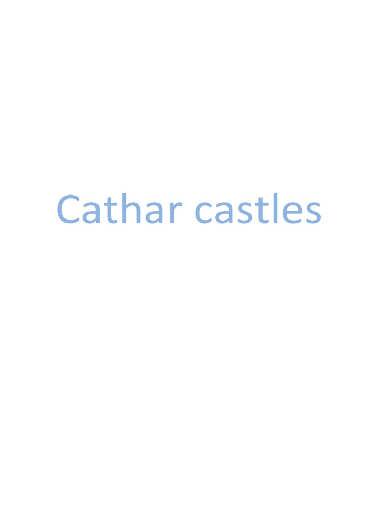 Cathar Castles PDF | PDF | Catharism