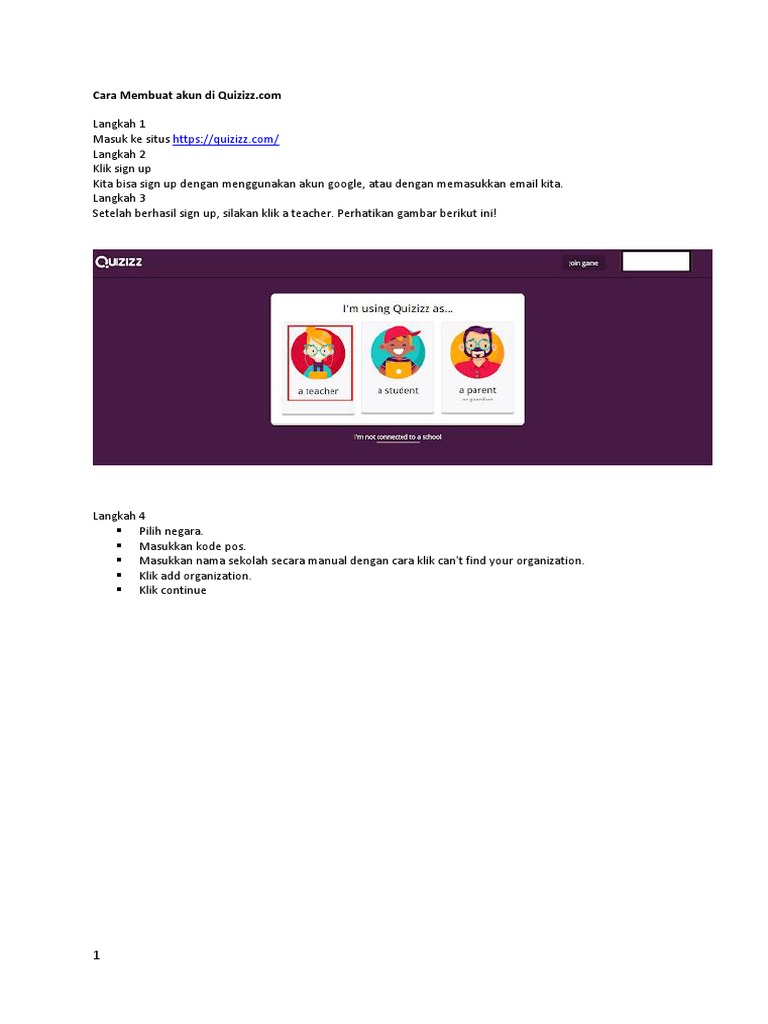 Tutorial Quizizz, Kahoot DLL | PDF | Karier & Perkembangan | Game & Aktivitas