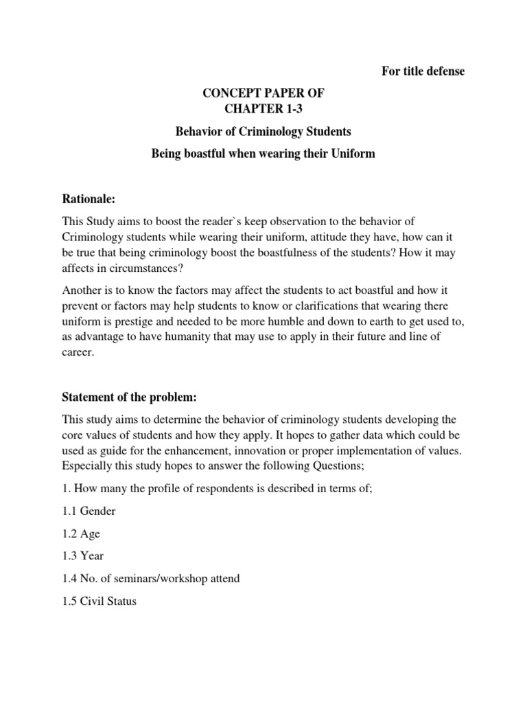 Thesis Title Defense | PDF | Criminology | Academic Discipline Interactions