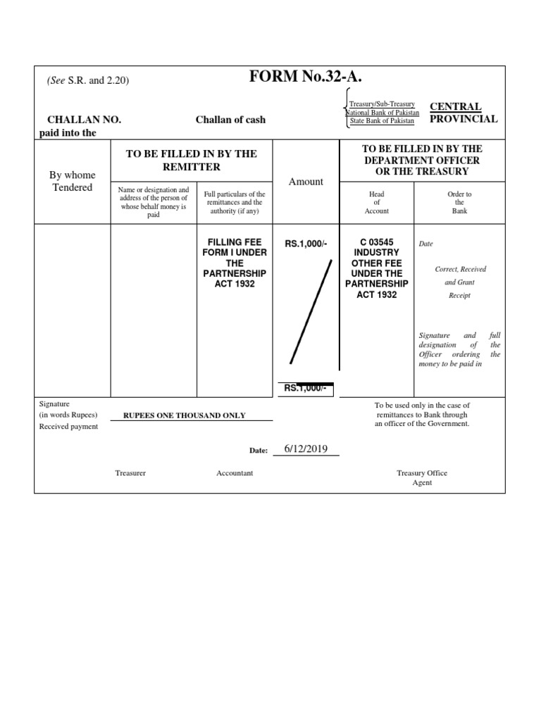 Bank Challan | PDF | Rupee | Financial Services