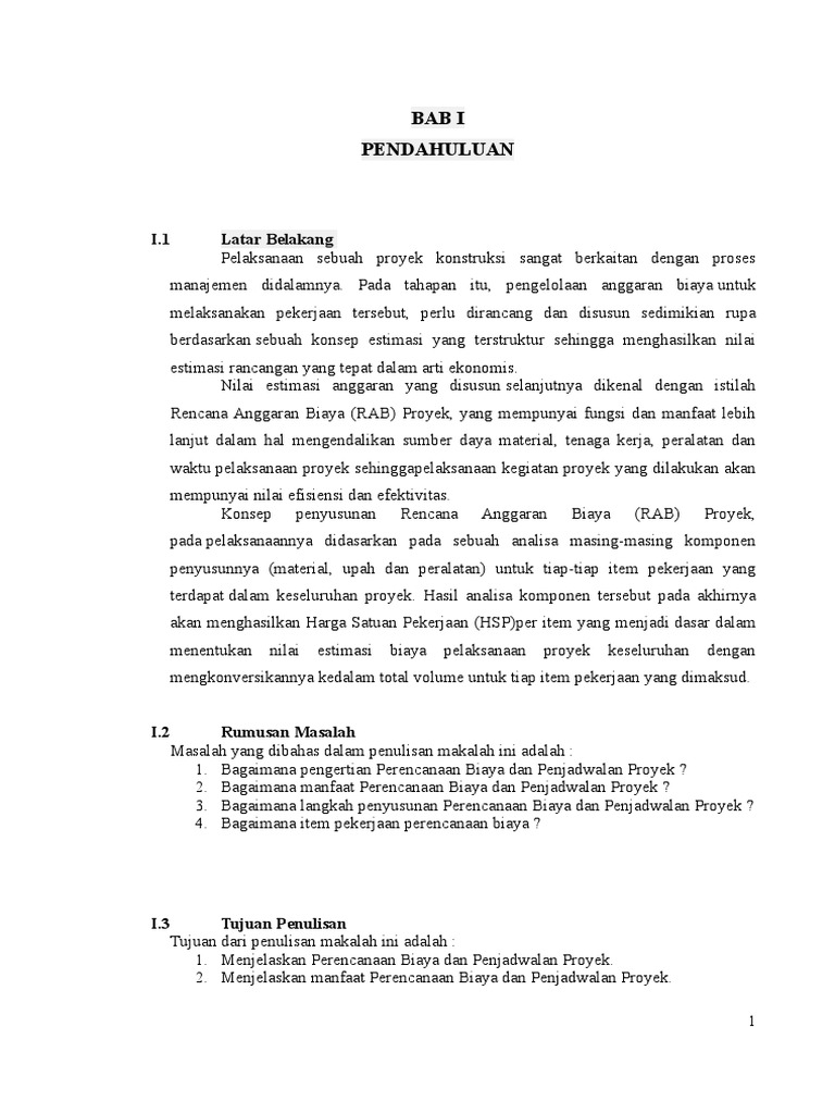 Makalah RAB Isi | PDF | Seni