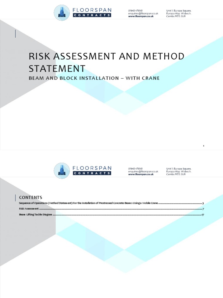 Risk Assessment and Method Statement | PDF | Polystyrene | Fires