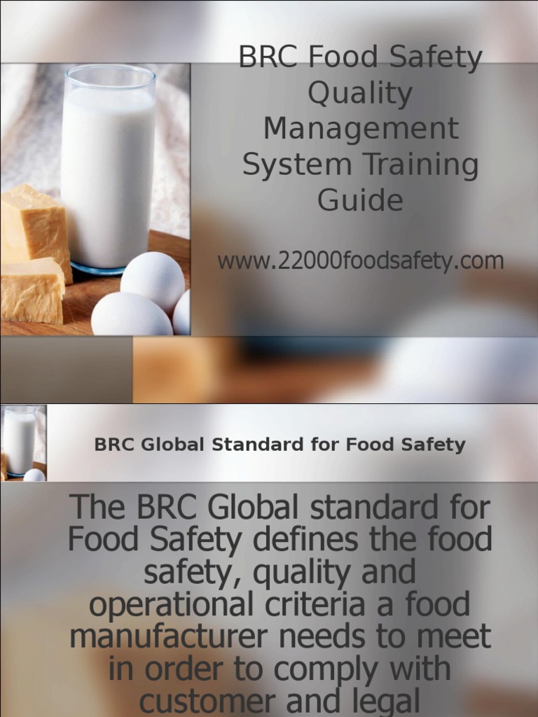 BRC Training Guide Sample | PDF | Food Safety | Hazard Analysis And ...