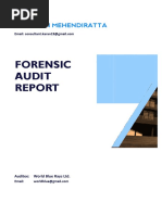 Forensic Audit Report | PDF | Financial Audit | Fraud