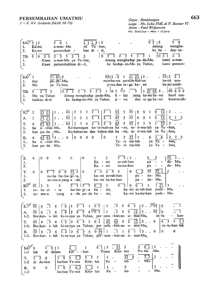 Persembahan UmatMu | PDF