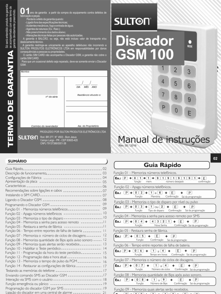 Discador GSM100 V05 PDF | PDF