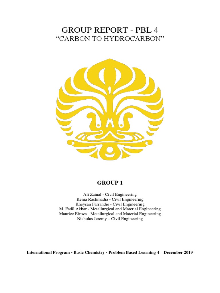 Group Report PBL 4 - Group 5 | PDF | Carbon | Intermolecular Force